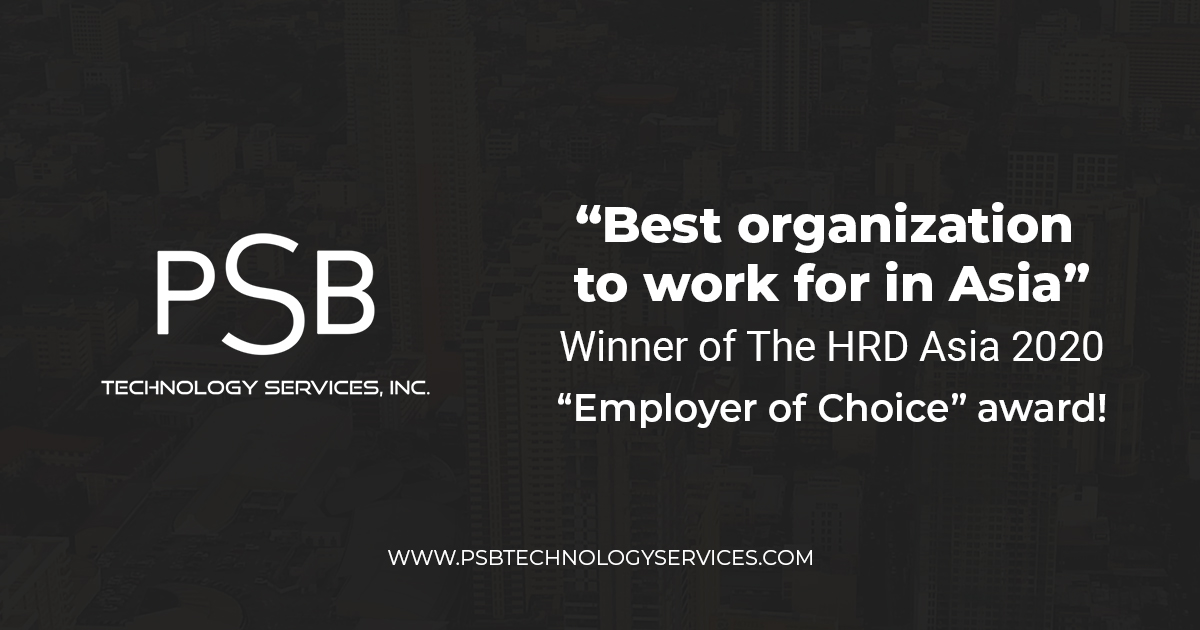 PSB Technology Services - The Best Organization to Work in Asia
